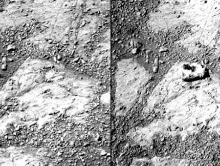 `Mystery` rock`s appearance in front of Mars Rover puzzles scientists ...
