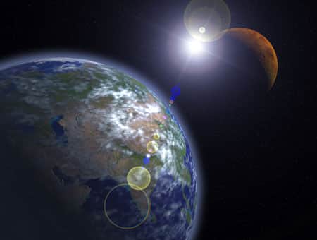 Sun, Earth and Mars to align on April 8 | Space News | Zee News