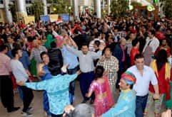 Flash mob, dance moves kickstart Indian cultural festival | Culture ...