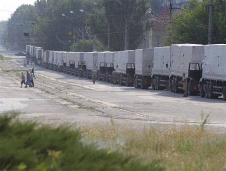 100 Russian lorries return as Angela Merkel visits Ukraine | World News ...
