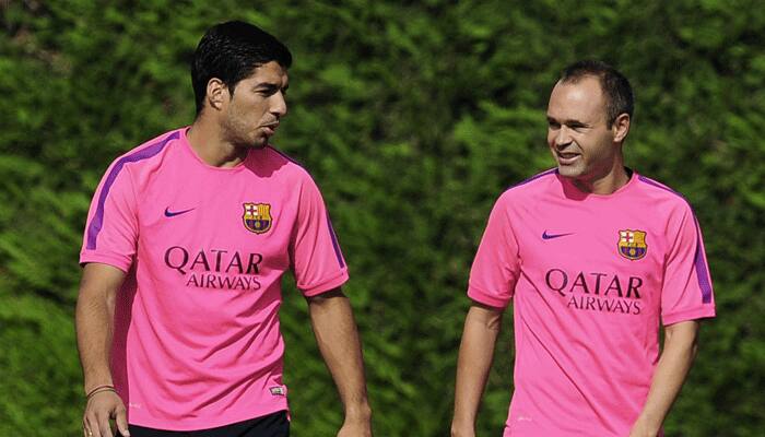 Andres Iniesta back in training with Barca before Sevilla clash ...