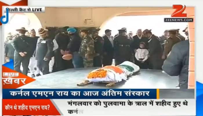 Tributes paid to Colonel MN Rai martyred in Kashmir gunfight | India ...