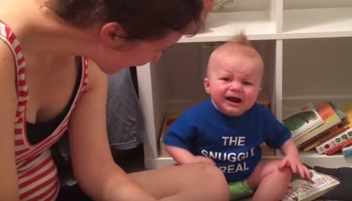 Watch: This adorable baby cries everytime a book ends | World News ...