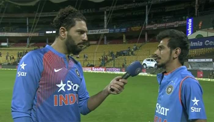 WATCH: Yuvraj Singh turns reporter to interview Yuzvendra Chahal after ...