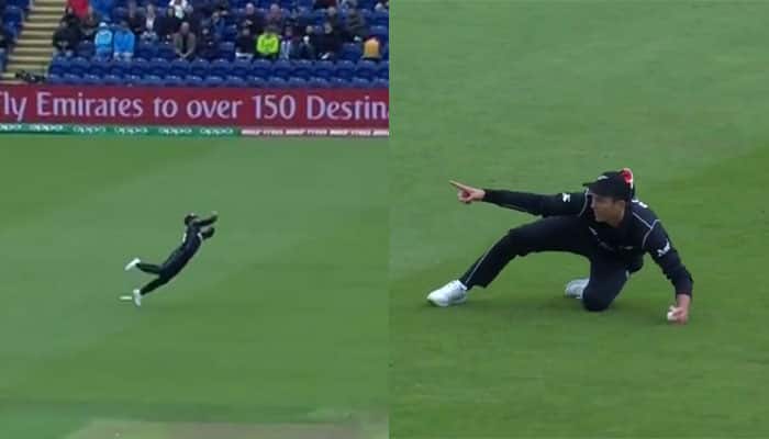 WATCH: Trent Boult's brilliant catch to dismiss Moeen Ali in ENG vs NZ game | ICC Champions ...