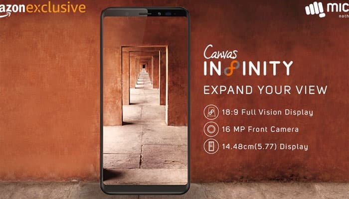 Micromax Canvas Infinity with 5.7-inch screen launched at Rs 9,999 ...