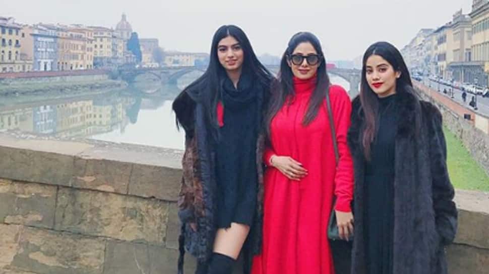 Sridevi with daughters Janhvi and Khushi Kapoor—In pics | News | Zee News