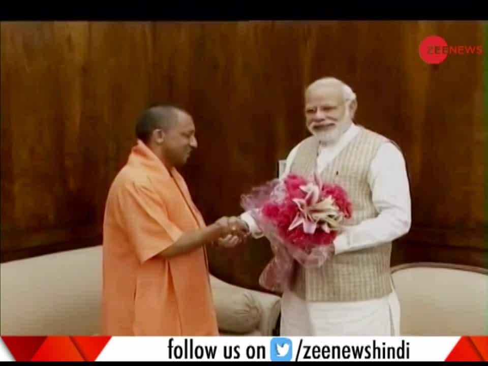 Uttar Pradesh's CM Adityanath Yogi meets PM Modi in New Delhi | Zee News