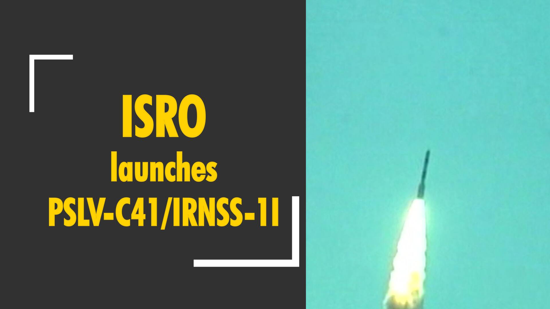 Navigation satellite INRSS-1I put into orbit, ISRO calls it a success ...