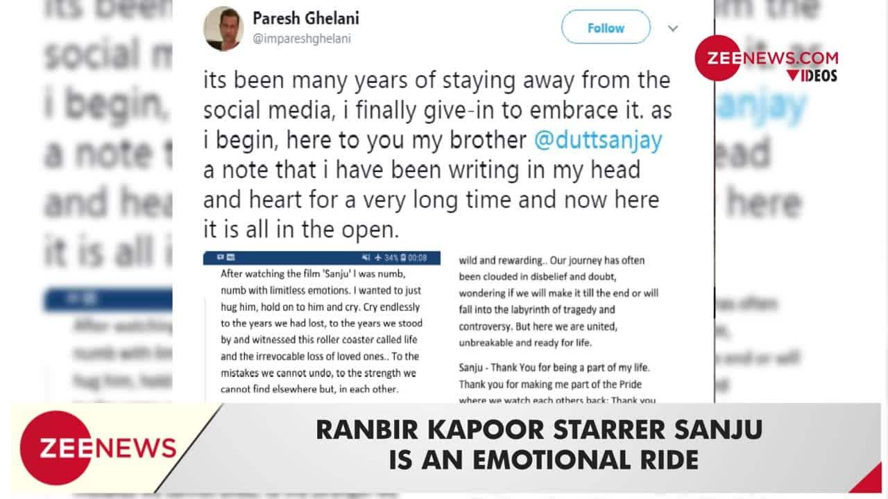 Real life Kamli, Paresh Ghelani writes a heartfelt letter to Sanjay ...