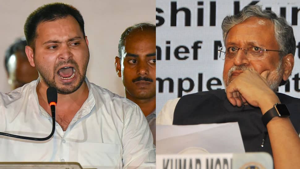 Sushil Modi shamelessly begging criminals with folded hands: Tejashwi Yadav | Patna News | Zee News