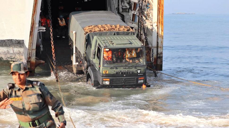 Photo Gallery: Indian Navy conducts three services joint drill exercise ...