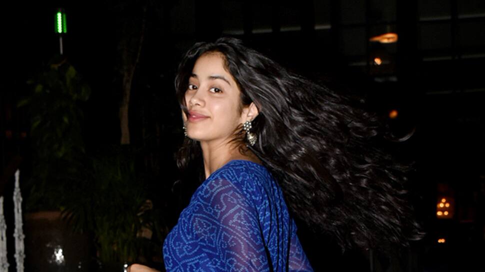 Photo Gallery: Janhvi Kapoor makes heads turn in a blue gown | News ...