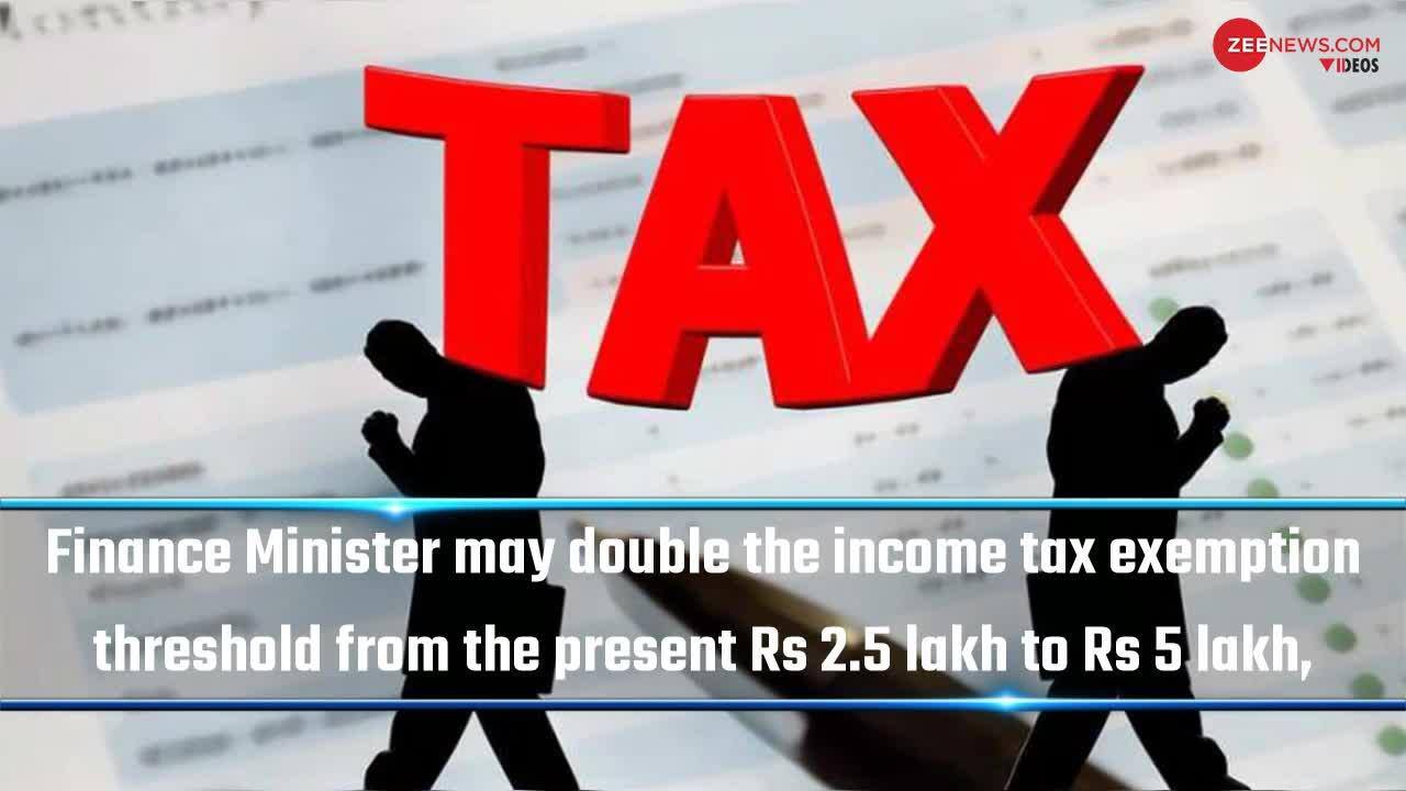 Government may double income tax exemption limit from Rs 2.5 lakh to Rs ...