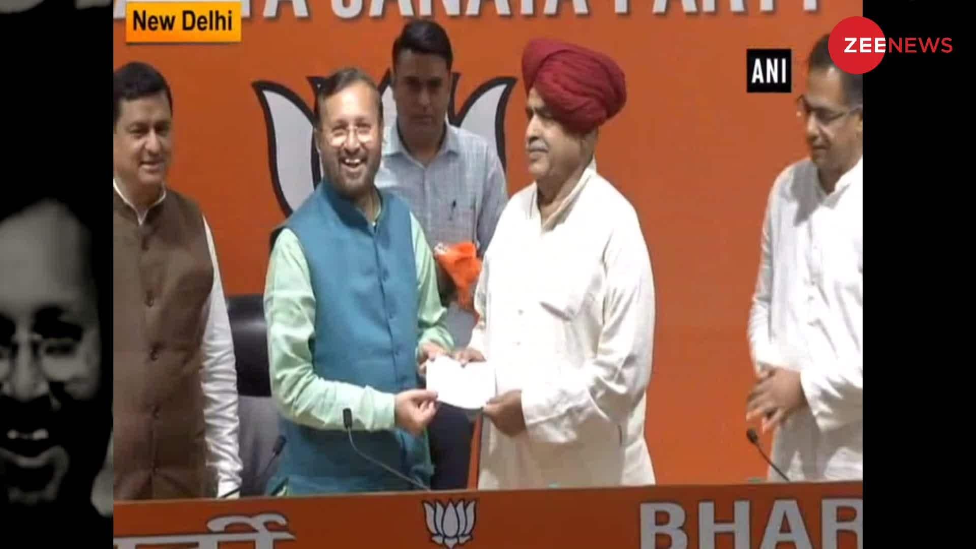 Gurjar leader Kirori Singh Bainsla joins BJP | Zee News