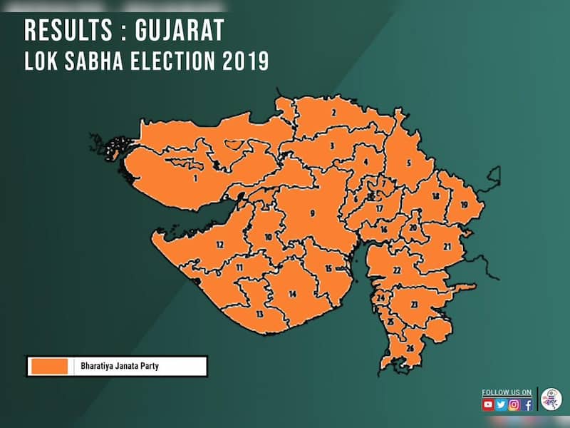 In Maps How Political Parties Fared In Lok Sabha Election 2019 Across 1521