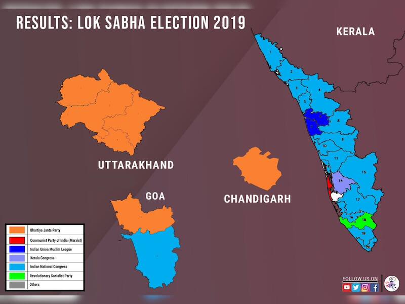 In Maps How Political Parties Fared In Lok Sabha Election 2019 Across 6997