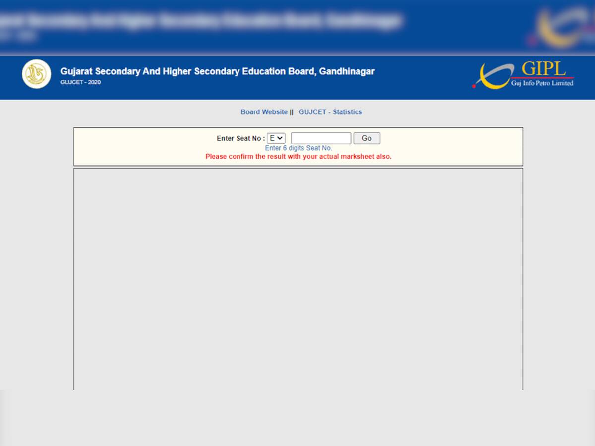 GUJCET result 2020 declared at gseb.org: Heres how you can check the ...