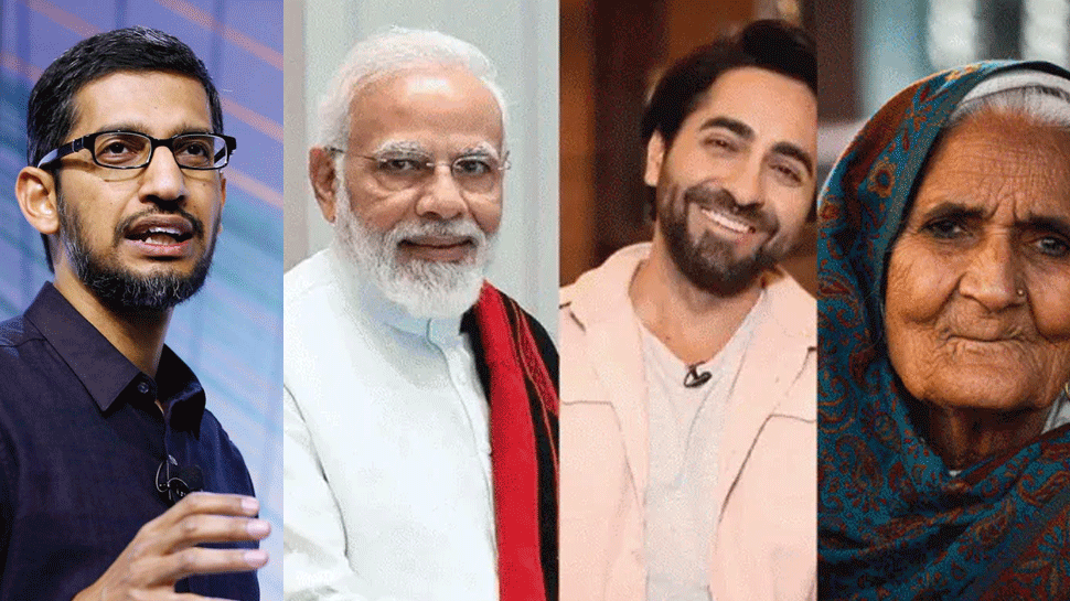 PM Narendra Modi, Sundar Pichai, actor Ayushmann Khurrana, Shaheen Bagh ...