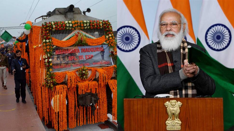 PM Narendra Modi flags off eight trains to boost connectivity to Statue ...