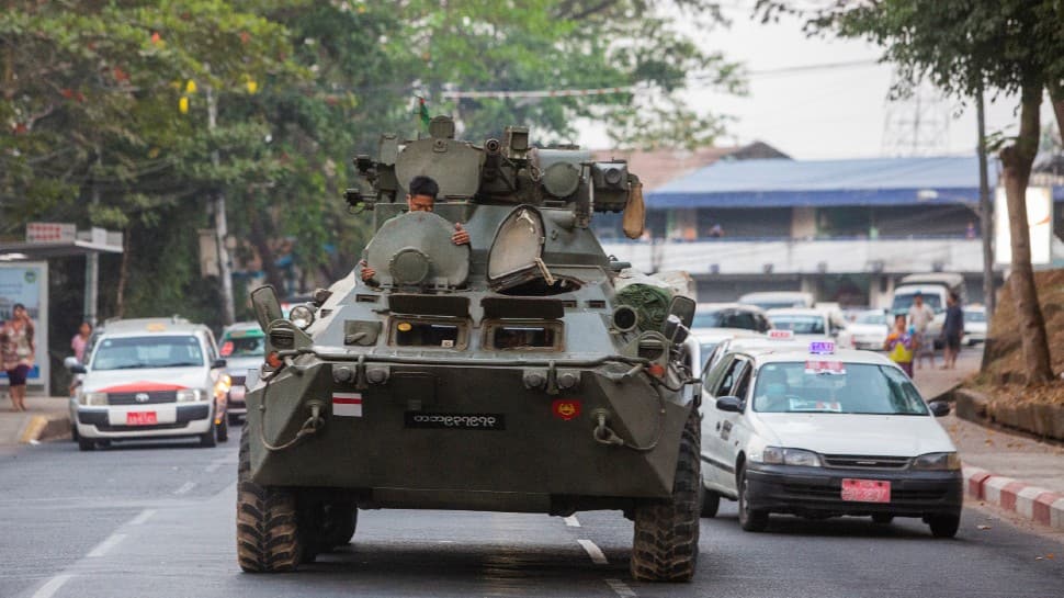 Myanmar coup: Military rolls in armoured vehicles to major cities, see ...