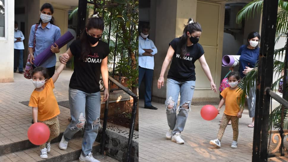 Soha Ali Khan and daughter Inaaya Kemmu spotted - In pics | News | Zee News