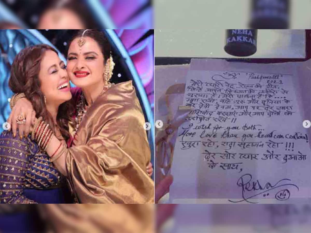 Newlywed Neha Kakkar receives hand-written note from Rekha on Indian ...