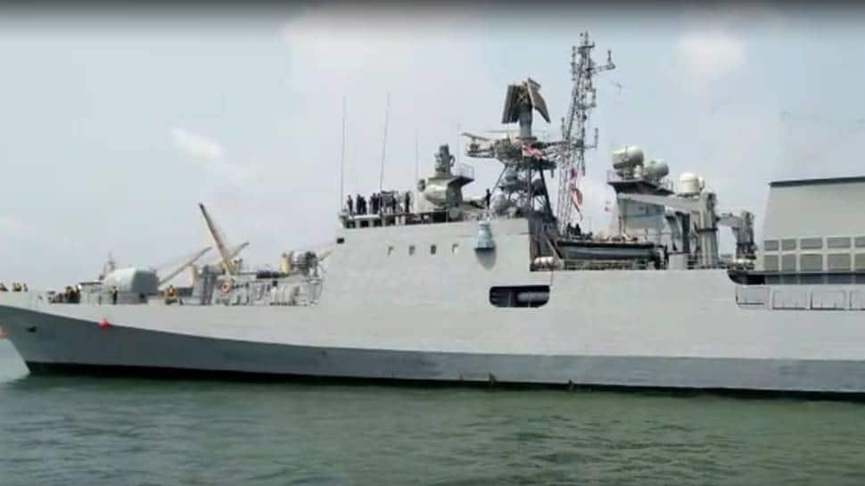 Indian Navys INS Talwar reaches Mangalore port with Oxygen from Bahrain ...