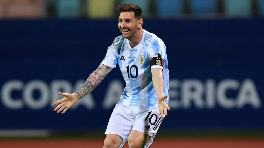 Watch: Lionel Messi greet his 100-year-old superfan after Copa America ...