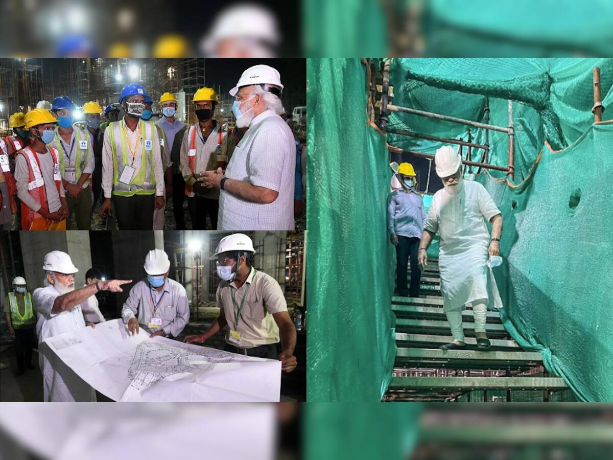 Hours after returning from US, PM Narendra Modi visits Central Vista ...