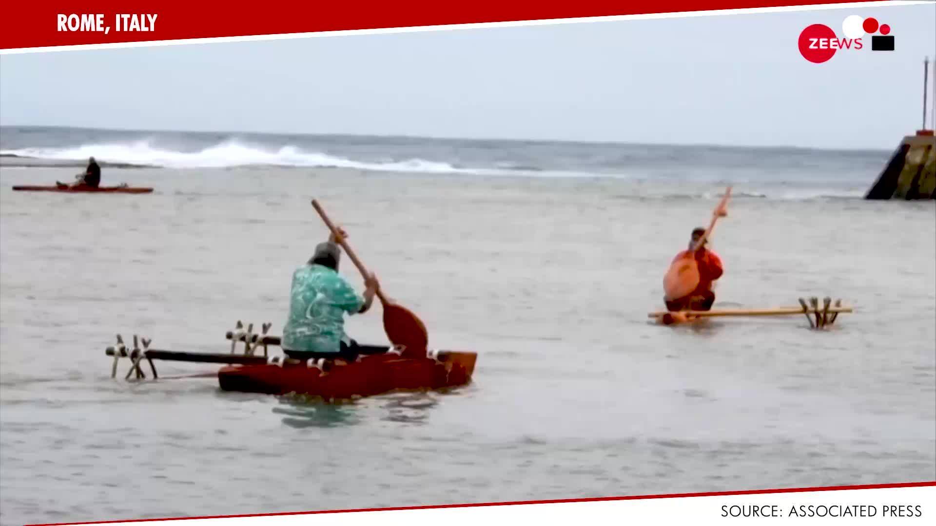 Canoe carving to protect coral reefs in Tonga | Zee News