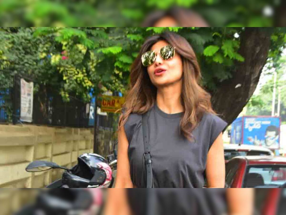 Shilpa Shetty defies age, steps out in blue mini dress post salon ...