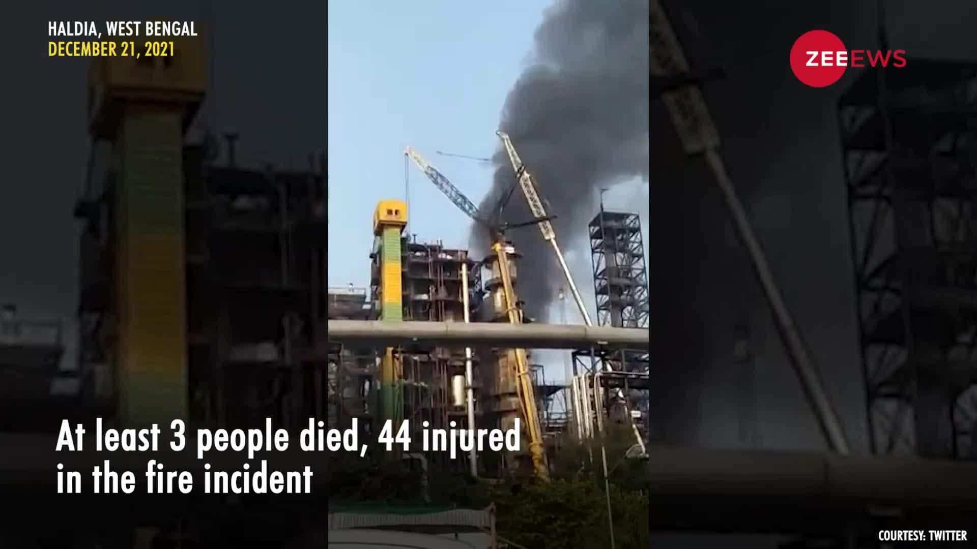 Haldia fire: 3 killed, 44 injured in West Bengal at IOC refinery; CM ...