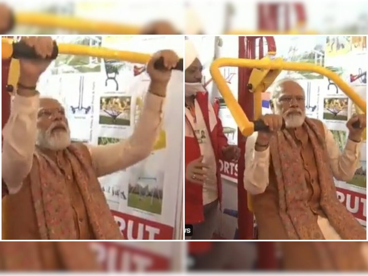 WATCH: PM Narendra Modi hits gym in UPs Meerut