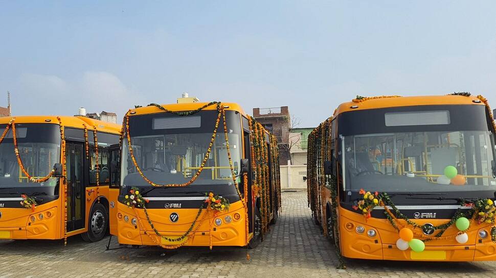 Electric Bus Services Begin In Ghaziabad Fare Starts At Only Rs 10