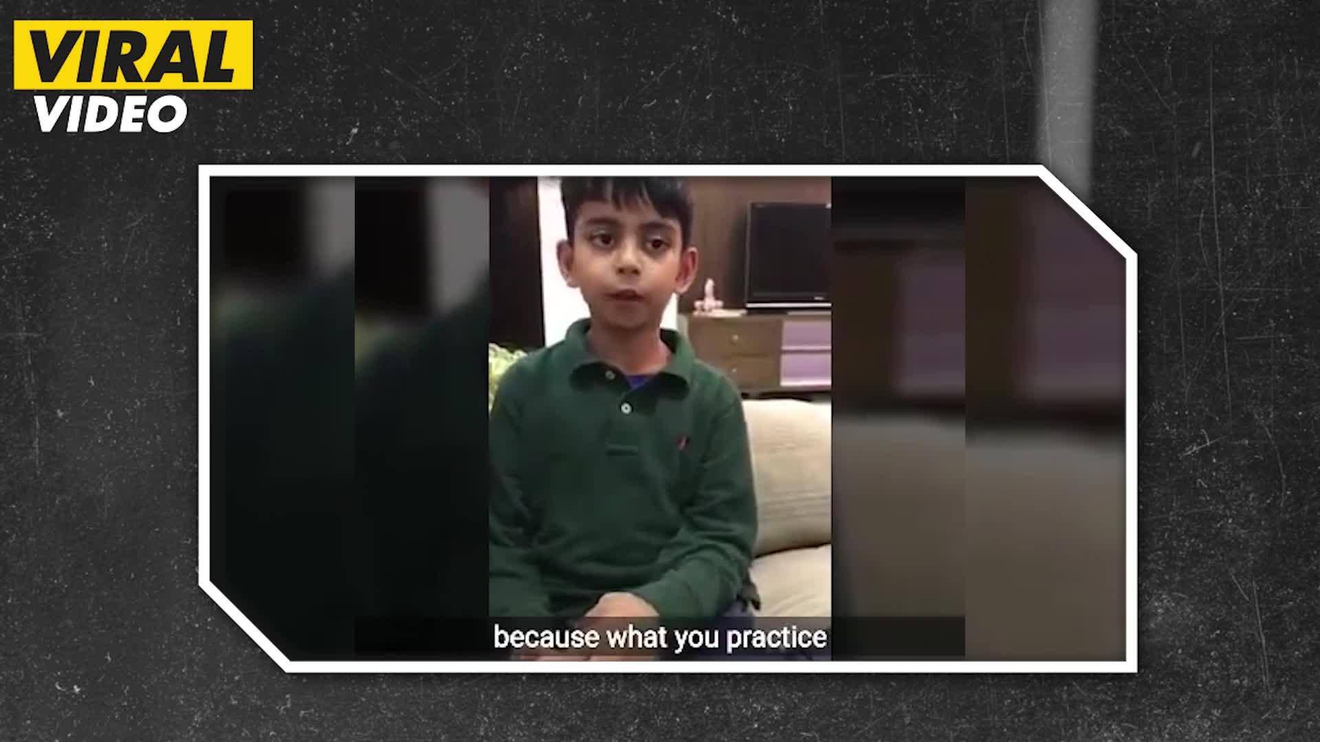 Watch: Little boy sharing words of wisdom goes viral | Zee News