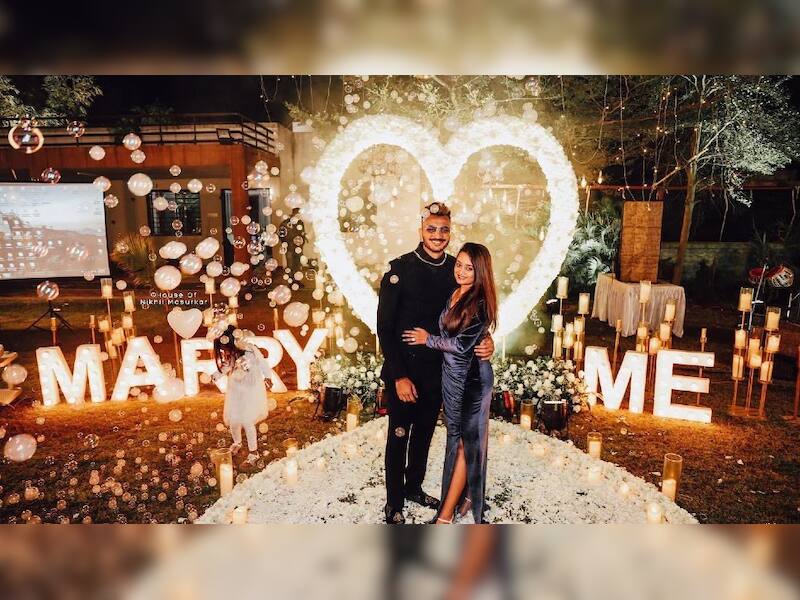 Axar Patel celebrates 28th birthday with engagement to girlfriend Meha ...