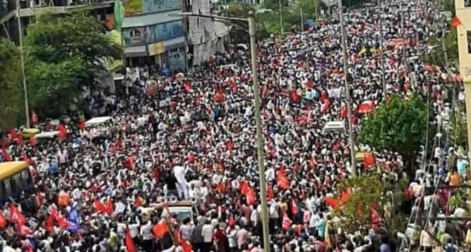 Government employees protest over 'salary-cut' in Andhra Pradesh | Zee News