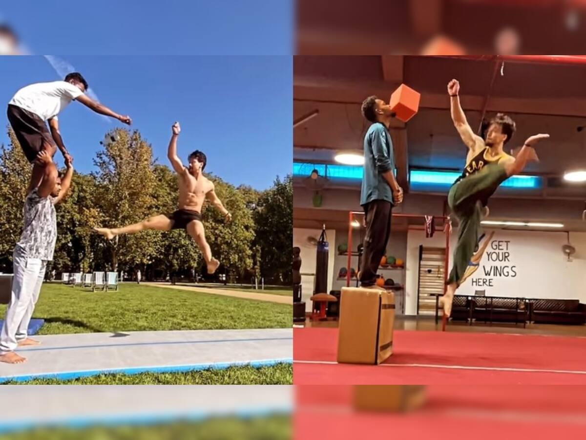 Tiger Shroff turns into real-life superhero, aces flying kicks with ...