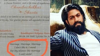 Viral: KGF 2 superfan prints Yash aka Rocky Bhai's dialogue on WEDDING ...