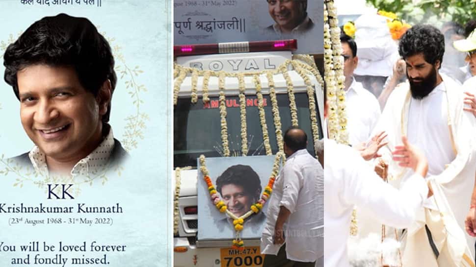 Singer KK cremated in Mumbai, family and friends bid an emotional ...