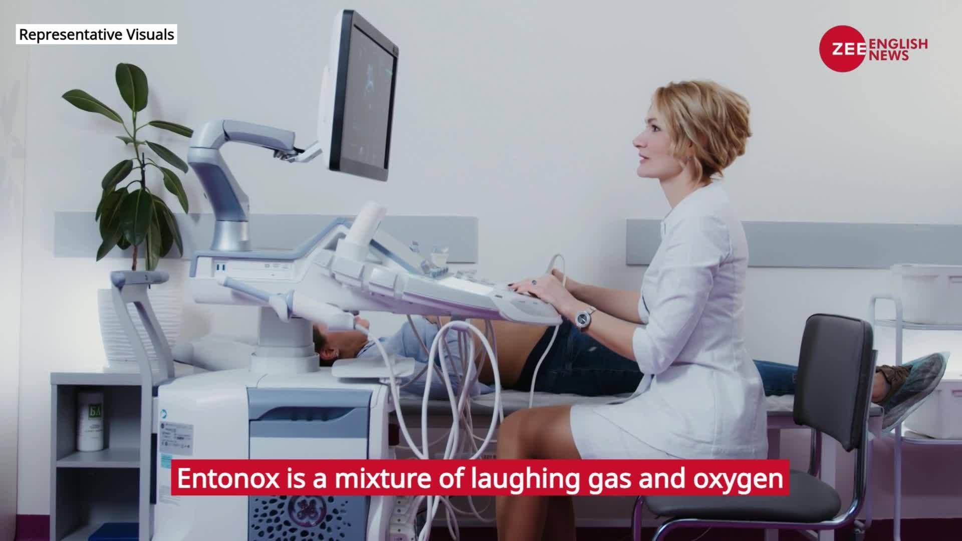 Inhaling laughing gas-oxygen mixture to help women with labour pain ...
