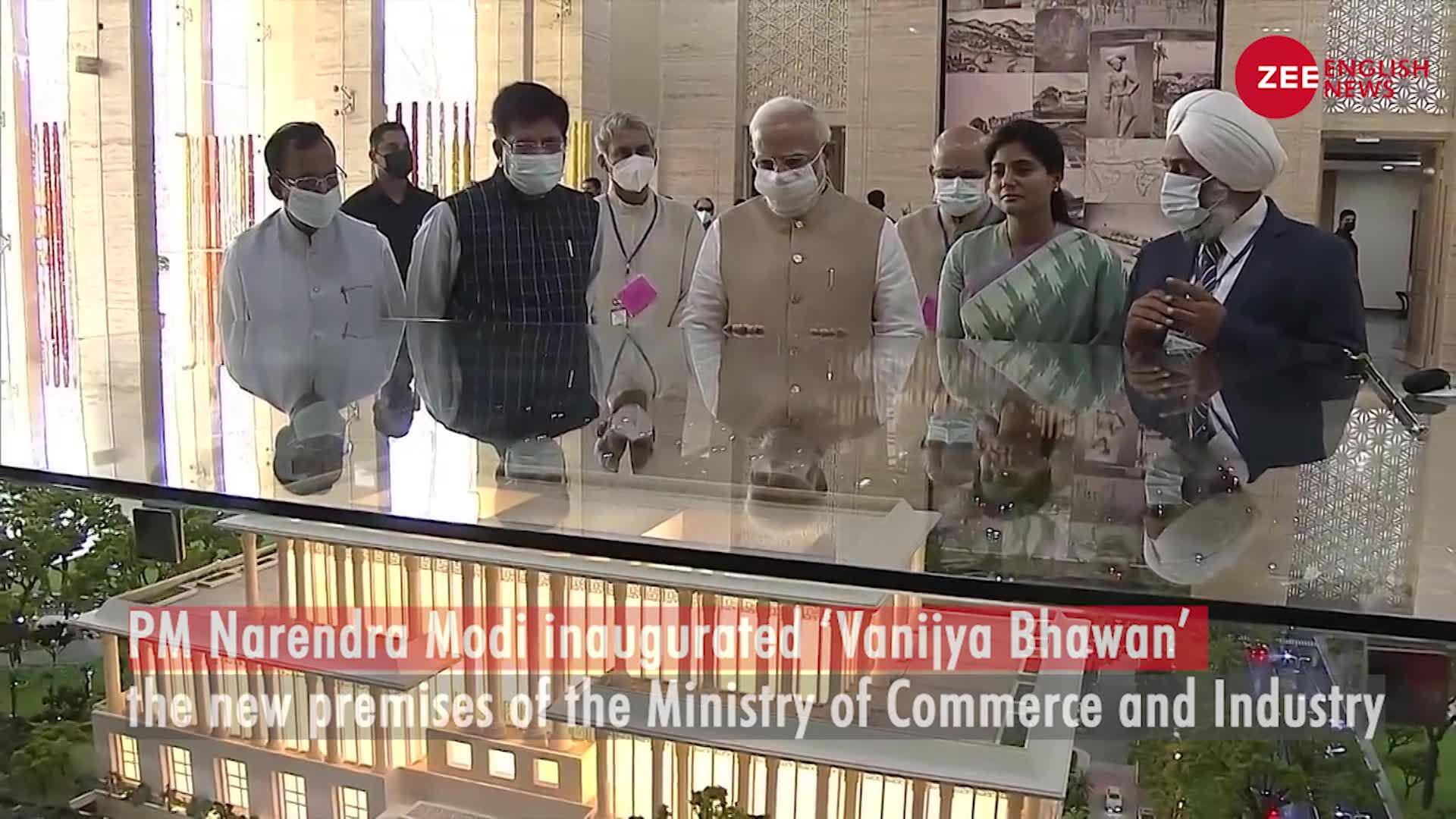 Prime Minister Narendra Modi inaugurates Vanijya Bhawan, launches ...