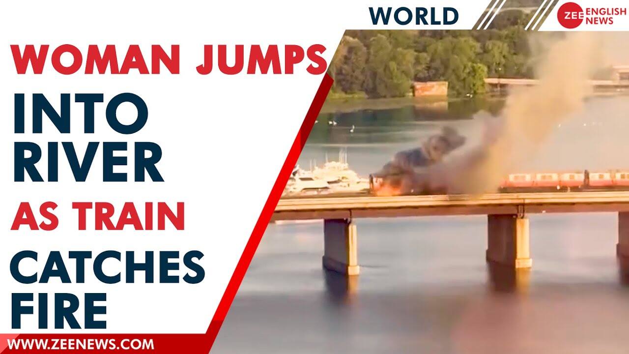 Boston train catches fire, passengers flee, one jumps into river | Zee ...