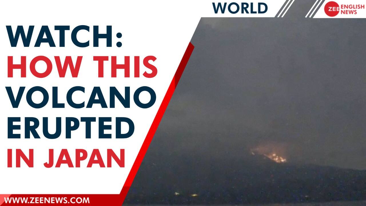 Watch: This footage shows the eruption of the Japanese volcano | Zee News