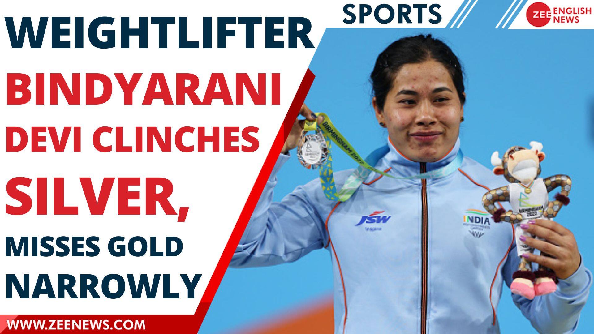 Weightlifter Bindyarani Devi wins silver (55 kg) for India in ...