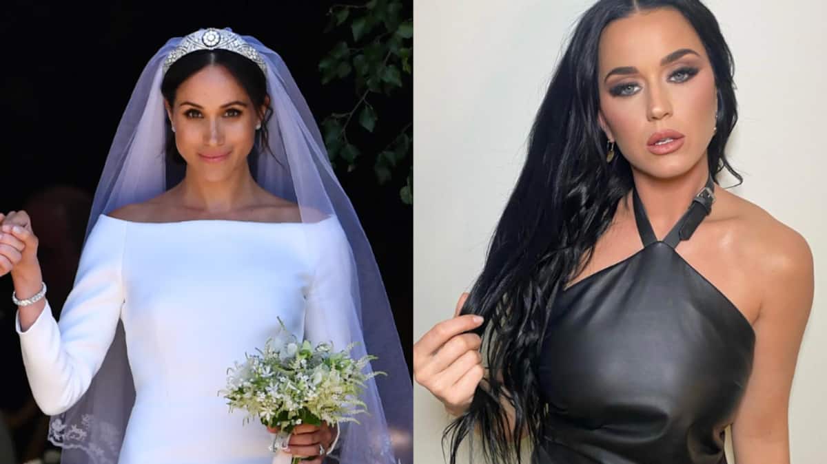 Katy Perry Drags Meghan Markle39s Wedding Dress Katy Perry's Blunt