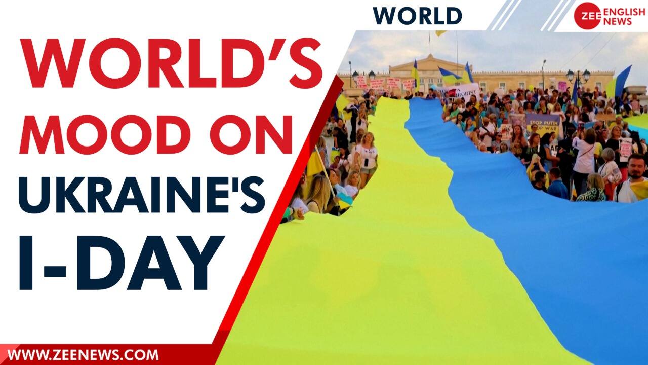 How did the world celebrate Ukraine's 31st Independence Day? | Zee News