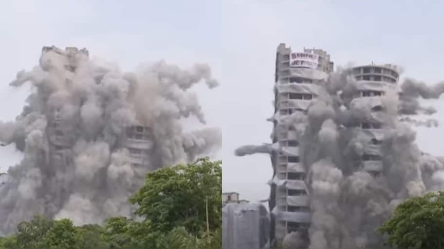 Live Updates: Supertech twin towers razed down in 9 seconds; no damage ...