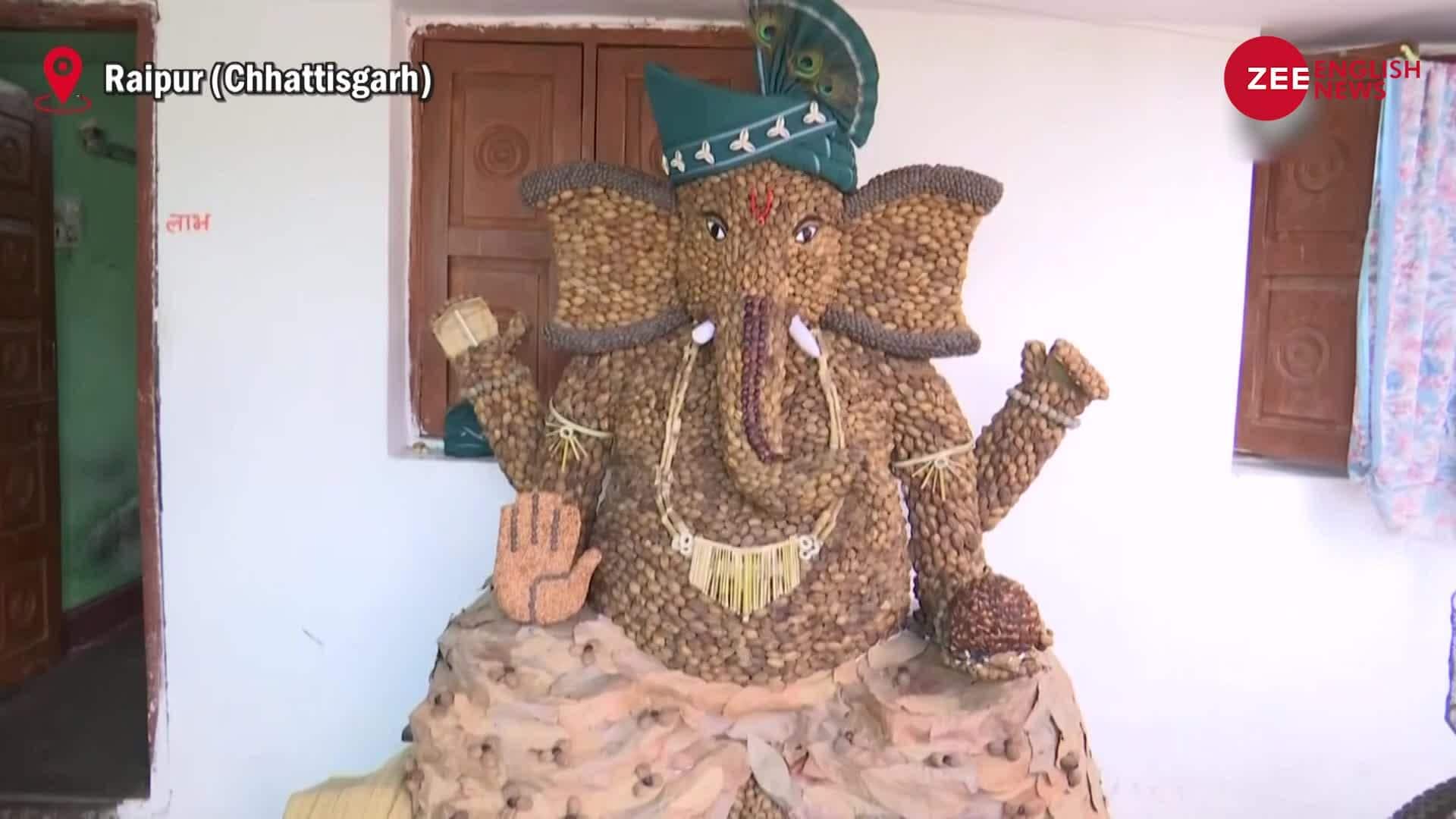 Green Ganesha: Artists make eco-friendly idols of Lord Ganesh in Raipur ...